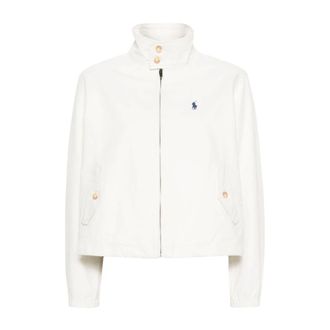 Polo Ralph Lauren Femme, Vestes, Blanc, Taille: 42 FR Cotton Canvas Jacket