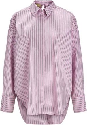 Jack & Jones Jack & Jones Jxmagna T-Shirt WVN Chemise, Mauve Moonlite/d&eacute;tail : Rayures, S Femme
