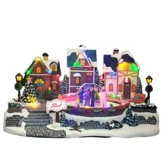 F&eacute;&eacute;ric Lights & Christmas Weihnachtsdorf, Weihnachtsball, animiert/Musik, 23 LEDs + Trafo