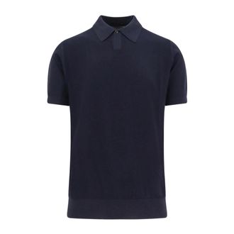 HUGO BOSS Homme, Tops, Bleu, Taille: M Polo en laine vierge