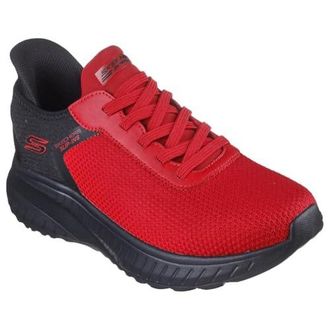 Skechers Homme Hands Free Slip-ins Bobs Squad Chaos-Balanced Edge Basket, Rouge Excursion Uni Getaway Solids, 41.5 EU