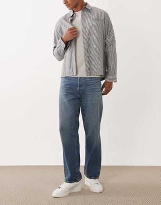 Jack & Jones Eddie - Jean ample - Bleu moyen