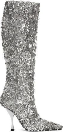 Dolce & Gabbana bottines DArcy 105 à sequins - Argent