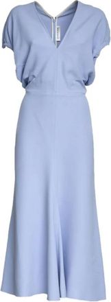 Victoria Beckham Femme, Robes, Bleu, Taille: 34 FR Jumpsuits