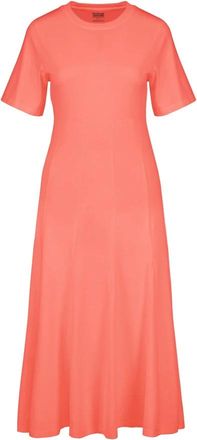Bomboogie Femme, Robes, Rouge, Taille: 38 FR Cotton Long Dress