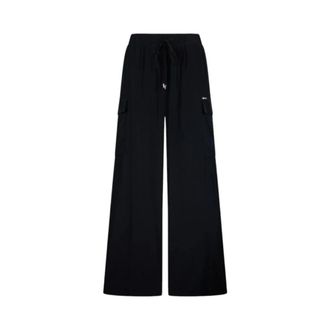 Liu Jo Pantalone Palazzo con Tasche Laterali - - Trousers - Damen - Schwarzk - L