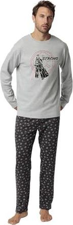 Star Wars Pyjama &agrave; manches longues The Force is Strong pour homme, Gris - jaspe, M