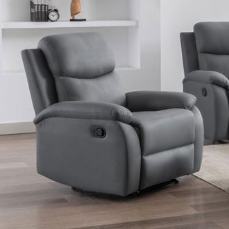 M&S Collection M&s - Fauteuil de relaxation manuel en pu anthracite - zolara