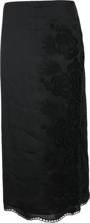 Max Mara Femme, Jupes, Noir, Taille: 38 FR Fifi Longuette