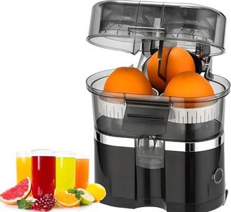 Generic Presse-agrumes &Eacute;lectrique &Agrave; Double T&ecirc;te, Presse-agrumes &Eacute;lectrique 3 en 1 100 W 400 Ml, Haute Vitesse 18 000 Tr/min, Coupe-fruits Int&eacute;gr&eacute;, Conception 