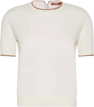 Max Mara Pull col rond - Femme - Pulls - Blanc - Taille: 42 FR