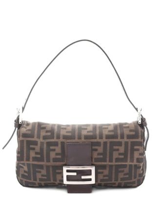 Fendi sac port&eacute; &eacute;paule Zucca (ann&eacute;es 2010) - Marron