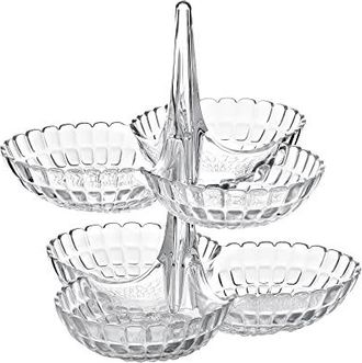 Guzzini Tiffany, Vorspeisenteller - Transparent, 27 x 25 x h25,5 cm - 19920100