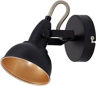 Briloner Wandleuchte Innen schwenkbar, Vintage, E14 Fassung, max. 40 Watt, Wandlampe innen, Wandstrahler, Wandlicht, Wandbeleuchtung, Schlafzimmer, Flurlampe, 