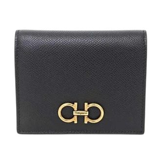 Ferragamo Portefeuille en cuir Pre-owned - Femme - Pre-owned - Noir - Taille: ONE Size