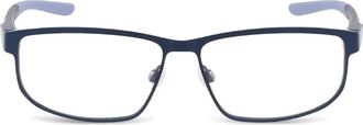 Nike lunettes de vue à monture rectangulaire - Bleu