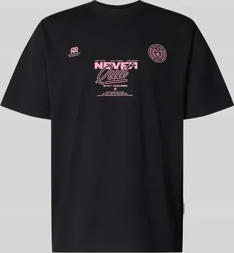 Redefined Rebel T-Shirt mit Statement-Print und Rundhalsausschnitt