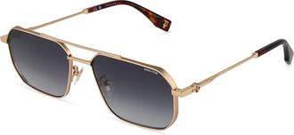 Police Homme, Accessoires, Jaune, Taille: 58 MM Force 11 Lunettes de soleil