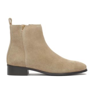 Kazar Wildleder flache Stiefel mit niedrigem Absatz - - Shoes - Damen - Beige - 37 EU