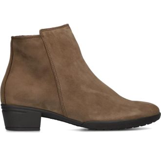 Hartjes Nubuk Stiefeletten mit Rei&szlig;verschluss - - Shoes - Damen - Braun - 41 EU