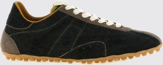 Maison Margiela Sprinters Low-Top-Sneaker aus Leder und Wildleder mit zweifarbigem abstraktem Design