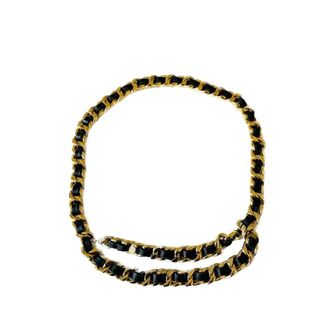 Chanel Pre-owned Leder grtel - - Pre-owned - Damen - Schwarzk - ONE SIZE