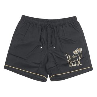 Amiri Homme, Maillots de bain, Noir, Taille: W30 Embroidered Short