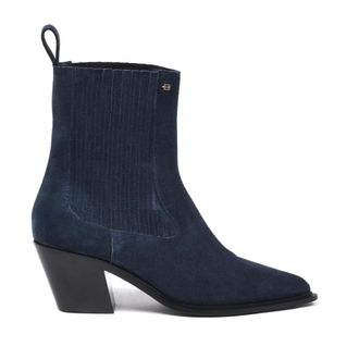 Baldinini Bottine en cuir su&eacute;d&eacute; - Femme - Chaussures - Bleu - Taille: 37 EU