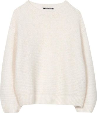 Luisa Cerano Femme, Pulls, Beige, Taille: 42 FR Pull en maille anglaise