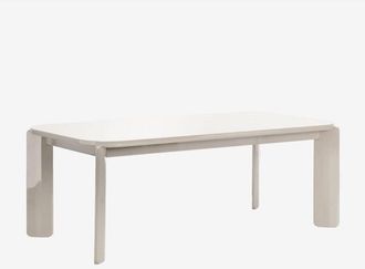 Sklum Sklum - Rechteckiger Esstisch 200x100 cm aus mdf Geneva Beige Tapioca
