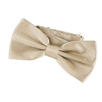 DonDon Noeud papillon avec crochet champagne - déjà lié et réglable