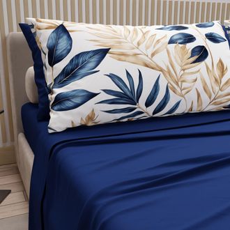 Petti Artigiani Italiani Bettwäsche aus Baumwolle mit Kissenbezügen mit Digitaldruck, Einzelbett, Bettwäsche-Set für Einzelbett, Sharm, 100% Made in Italy