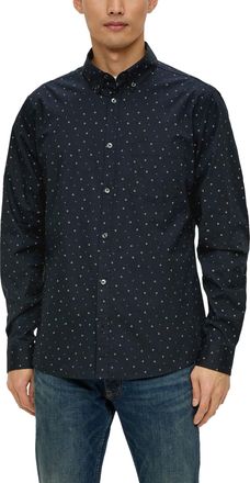 s.Oliver Slim: Hemd mit Allover-Print
