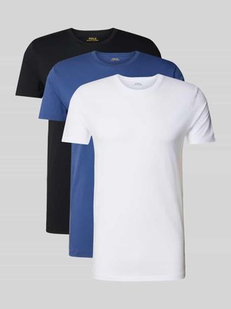 Ralph Lauren T-Shirt mit geripptem Rundhalsausschnitt im 3er-Pack