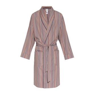 Paul Smith Homme, V&ecirc;tements de nuit et de d&eacute;tente, Multicolore, Taille: L Peignoir Rayures Signature