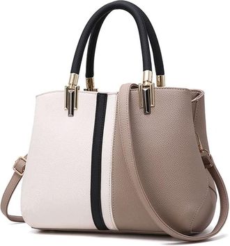 Nevenka Geldb&ouml;rsen und Handtaschen f&uuml;r Frauen Top Griff Taschen Leder Satchel Totes Umh&auml;ngetasche Von (Khaki)
