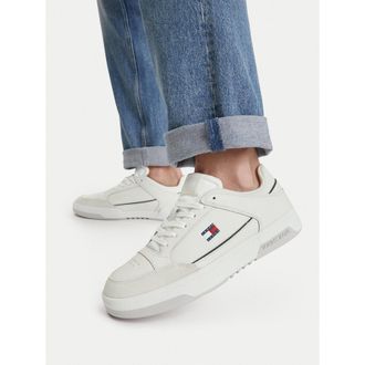 Tommy Jeans Sneakers Tommy Jeans Basket EM0EM01792 Wei&szlig;