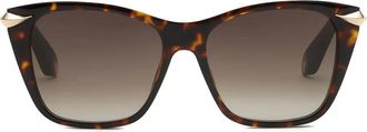 Roberto Cavalli lunettes de soleil &agrave; monture carr&eacute;e - Marron