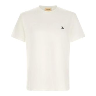 Valentino Garavani VLogo Signature T-Shirt - - Tops - Herren - Wei&szlig; - L