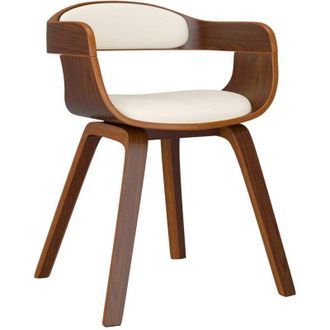 vidaXL Chaise de salle &agrave; manger en bois et &eacute;l&eacute;gante qualit&eacute; de haute qualit&eacute;-qualit&eacute; diff&eacute;rentes couleurs couleur : Cr&egrave;me - brun fonc&eacute;