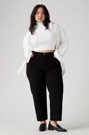 Levi's Jean Ribcage Straight Cheville (grandes Tailles) - Femme - Noir / Black Sprout - 16M