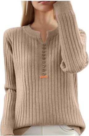 Generic Pull sans Manche Gris Gilet Cardigan Gilet C&ocirc;Tel&eacute; T Shirt Manche Longue Oversize Veste sans Manche Courte Pull Ample Femme Pull Femme Long Gilet Fin N