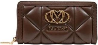 Love Moschino Gesteppte Rei&szlig;verschluss-Geldb&ouml;rse - - Accessories - Damen - Braun - ONE SIZE