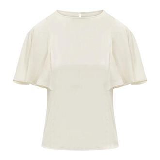 Michael Kors Satin Cape Sleeve Blouse - - Blouses & Shirts - Damen - Wei&szlig; - L