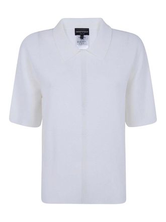 Emporio Armani Pull Col Rond - Blanc