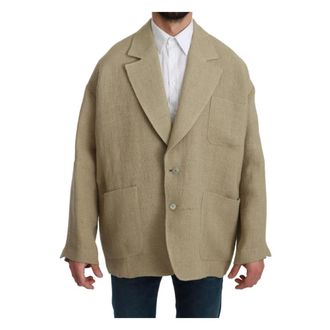 Dolce & Gabbana Coats - - Jackets - Herren - Beige - M