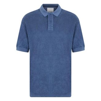 Isabel Marant Kurz&auml;rmeliges Polohemd - - Tops - Herren - Blau - M
