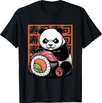 Shinkai Japanischer Panda, Sushi, Anime-Manga, Streetwear T-Shirt