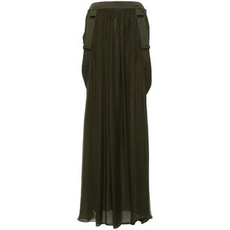 Max Mara Seiden Jedy Maxirock - - Skirts - Damen - Gr&uuml;n - XS