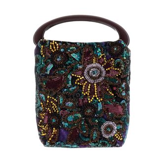 Dries Van Noten Velvet Floral Crossbody Bag - - Bags - Damen - Mehrfarbig - ONE SIZE